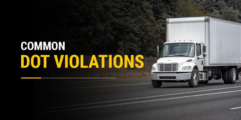 Learn the Most Common Commercial Truck DOT Violations